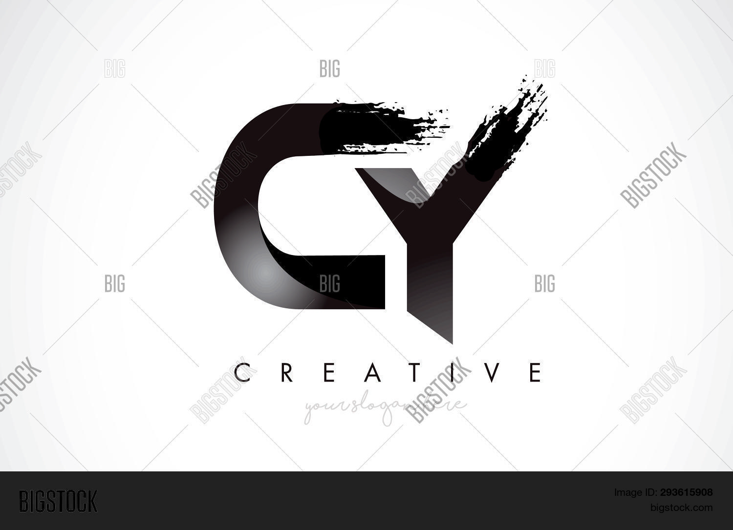 Cy Letter Design Vector & Photo (Free Trial) | Bigstock