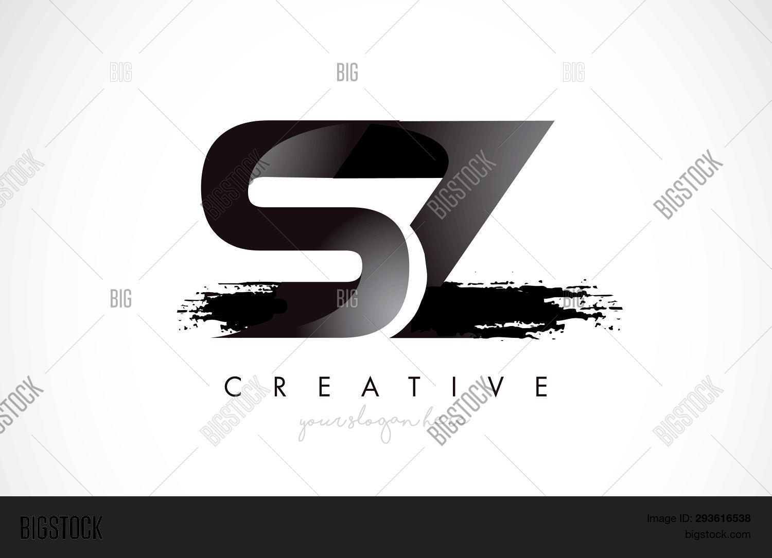 Sz Letter Design Vector & Photo (Free Trial) | Bigstock