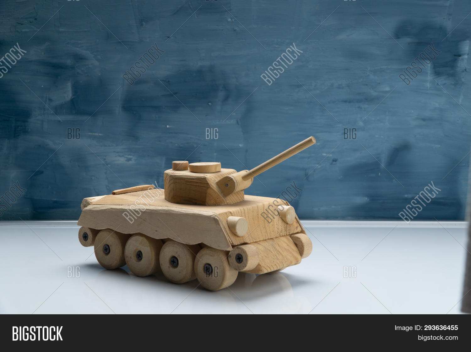 Wooden Tank On Blue Image & Photo (Free Trial) | Bigstock