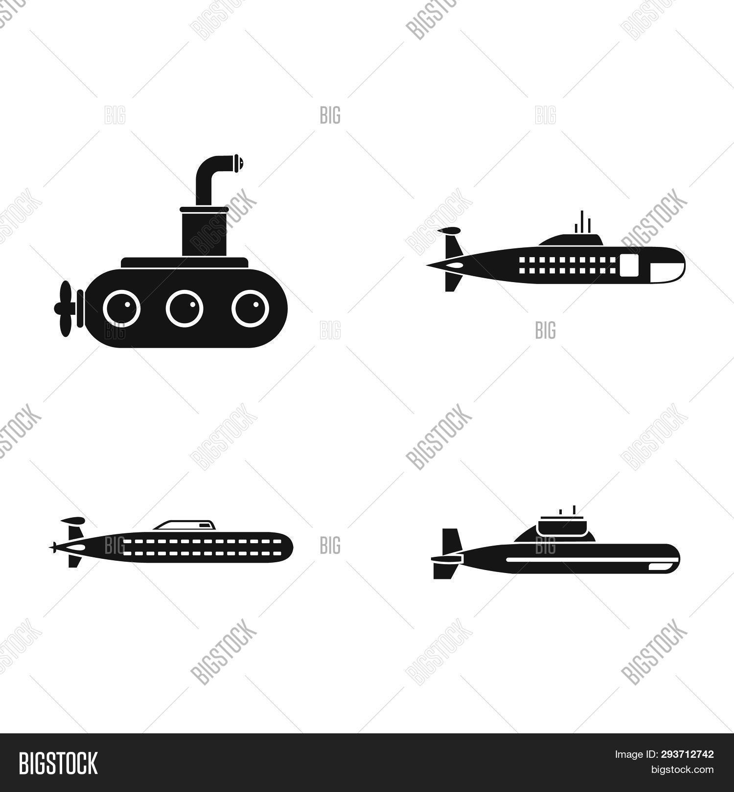 Submarine Icon Set. Image & Photo (Free Trial) | Bigstock