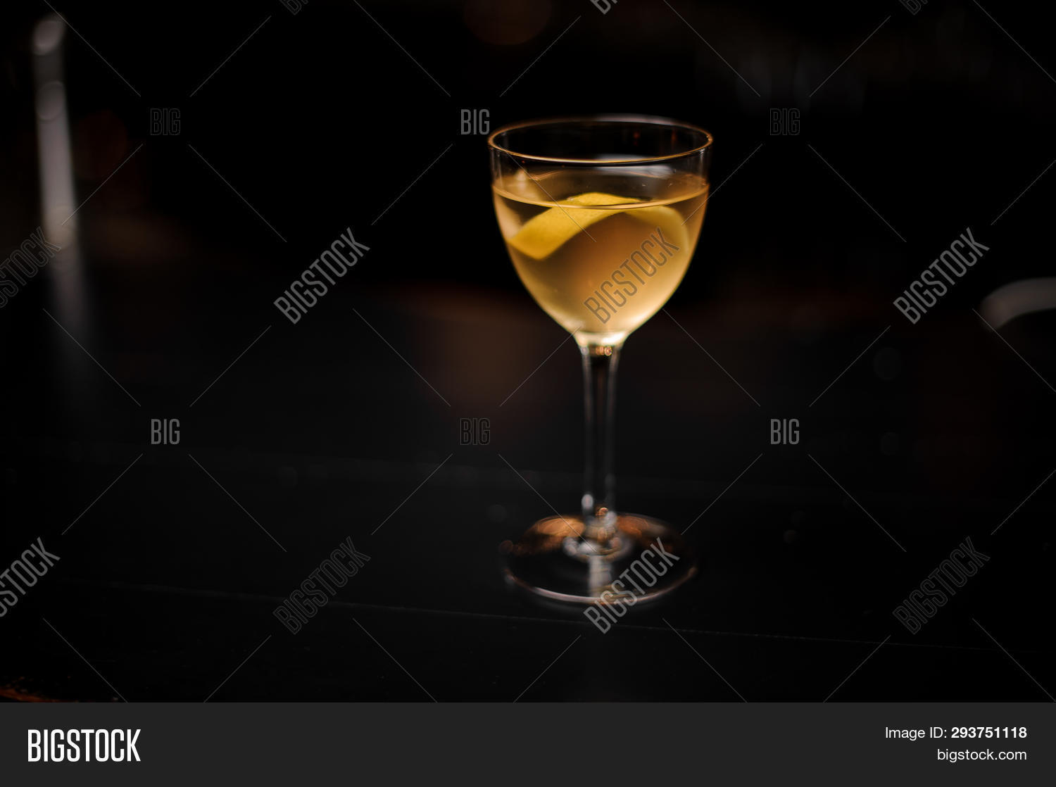 Yellow Cocktail Glass Image & Photo (Free Trial) | Bigstock