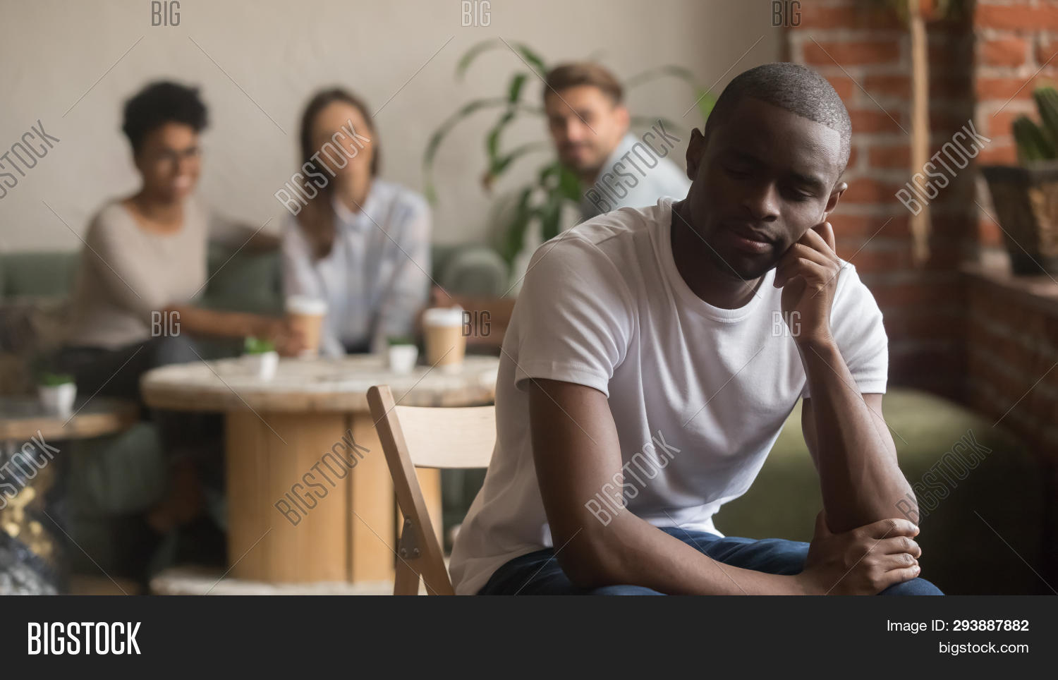 Upset Lonely African Image & Photo (Free Trial) | Bigstock