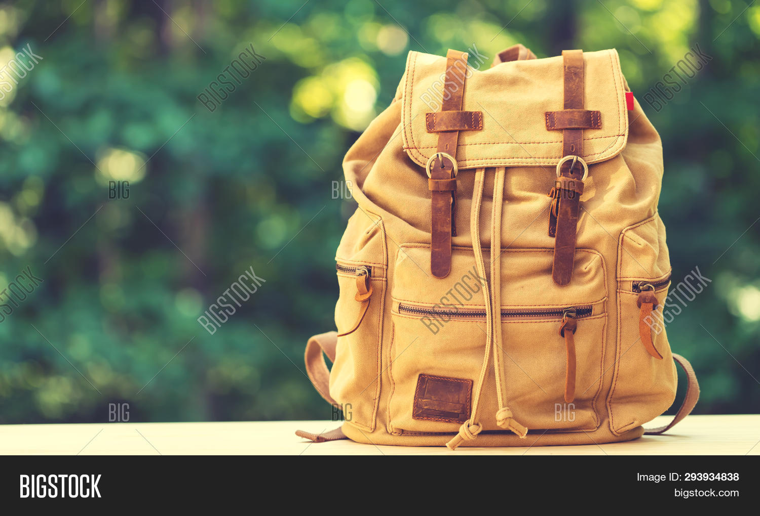 Rustic Backpack On Image & Photo (Free Trial) | Bigstock