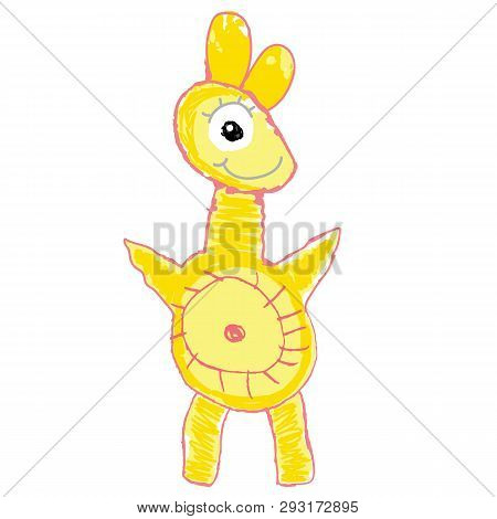 Little Yellow Monster Vector & Photo (Free Trial) | Bigstock