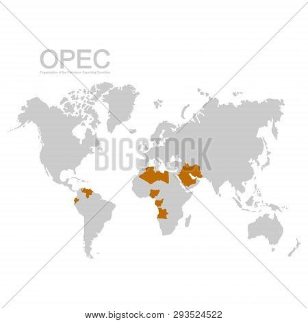 Vector Map Opec Vector & Photo (Free Trial) | Bigstock