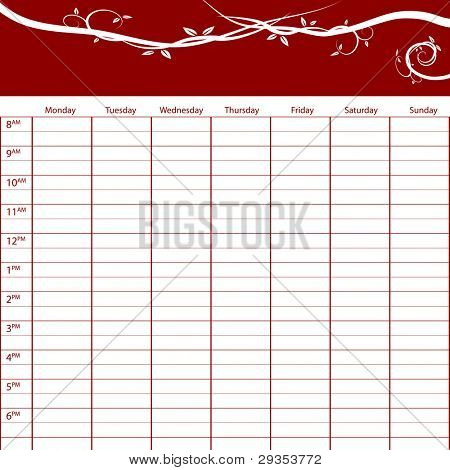 Image Weekly Time Vector & Photo (Free Trial) | Bigstock