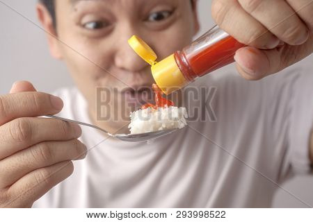 Asian Man Eating Rice Image & Photo (Free Trial) | Bigstock