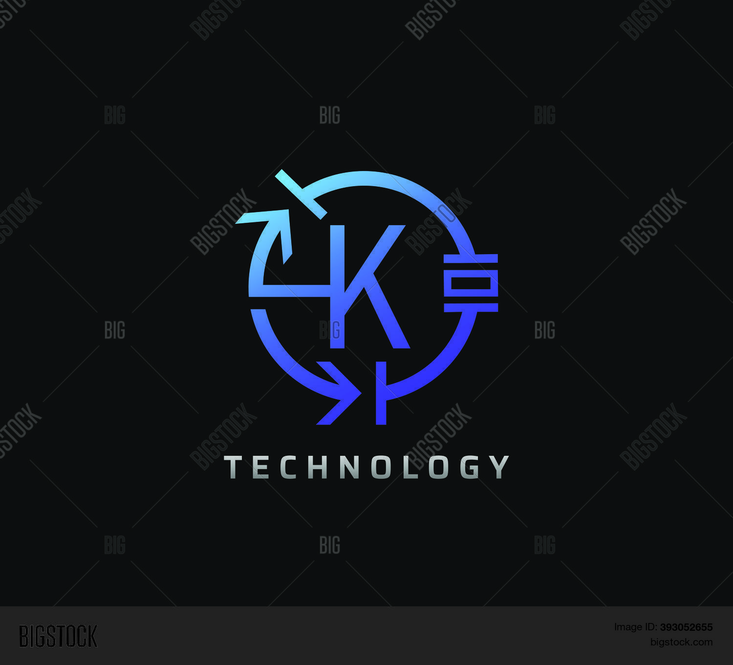 Electric K Letter Vector & Photo (Free Trial) | Bigstock