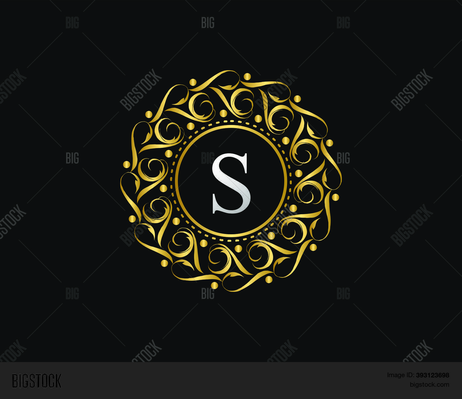 Gold Calligraphic Vector & Photo (Free Trial) | Bigstock