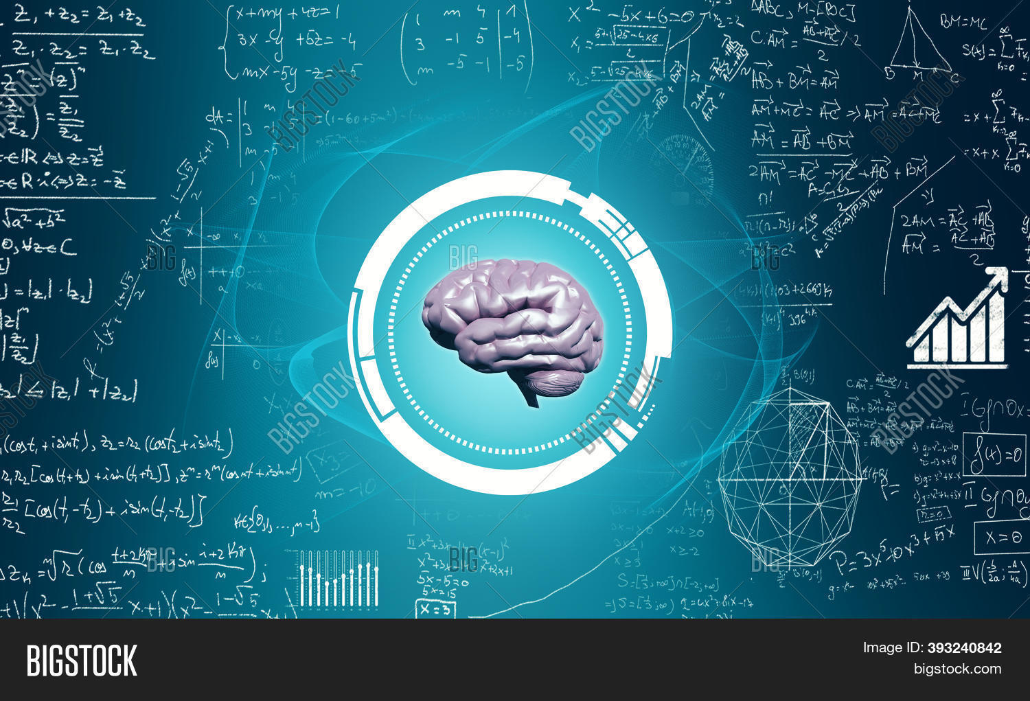 Human Brain On Blue Image & Photo (Free Trial) | Bigstock