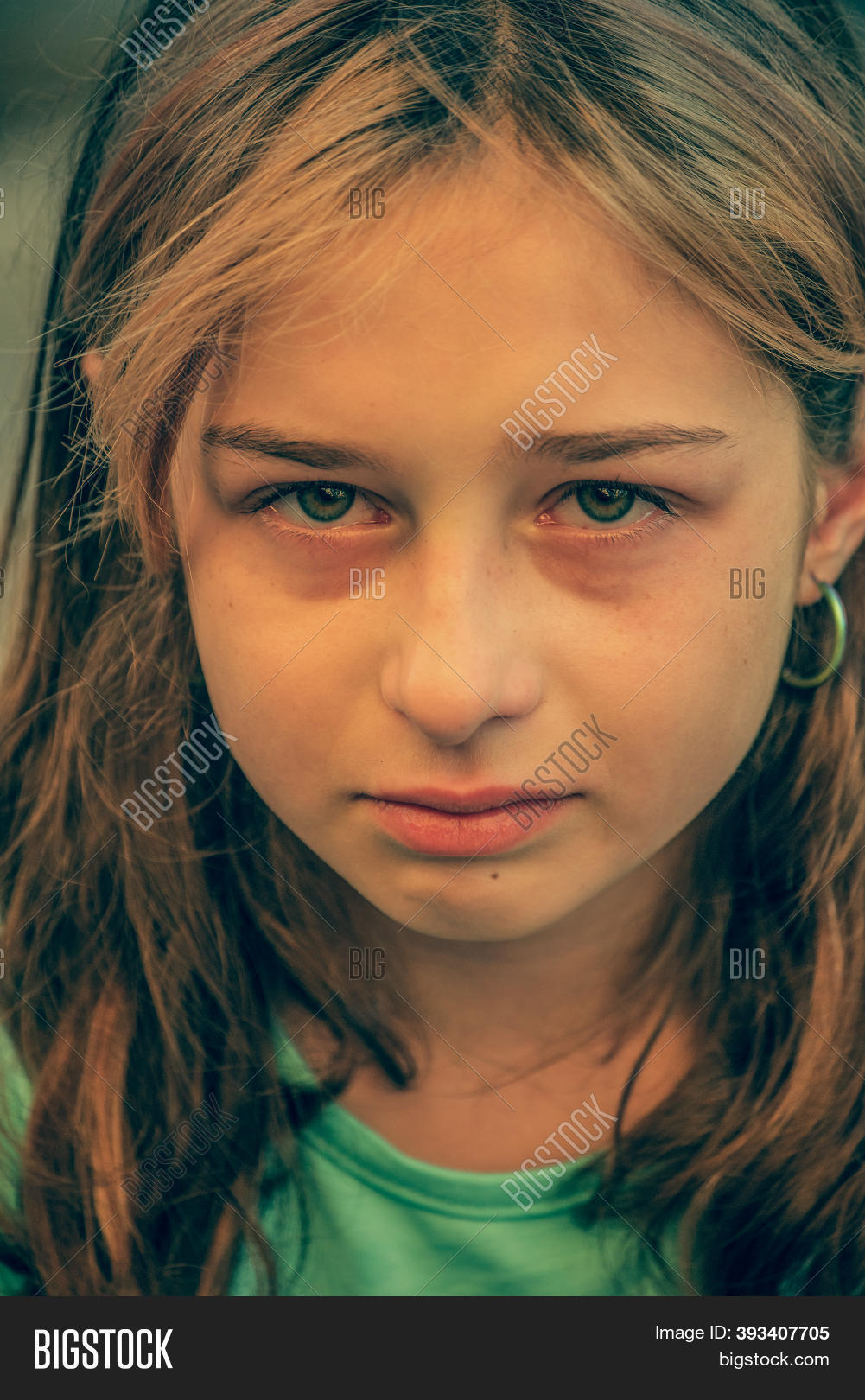 Beautiful Sad Little Image & Photo (Free Trial) | Bigstock