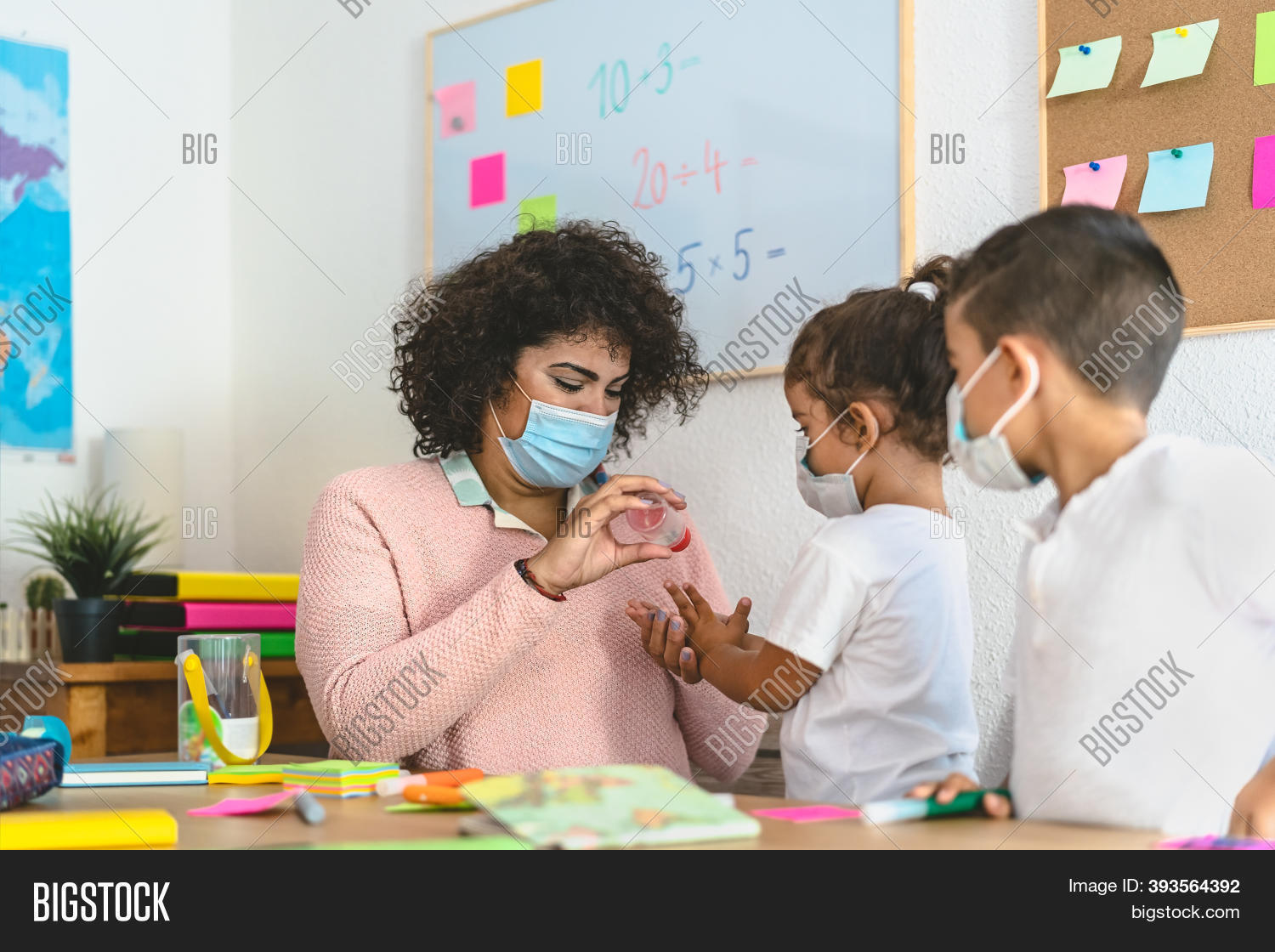 Teacher Cleaning Hands Image & Photo (Free Trial) | Bigstock
