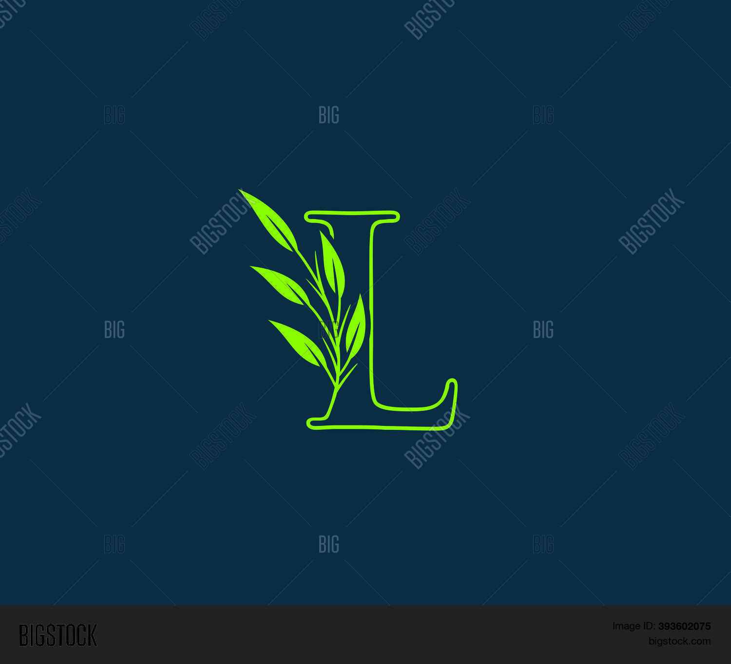 Initial L Letter Vector & Photo (Free Trial) | Bigstock