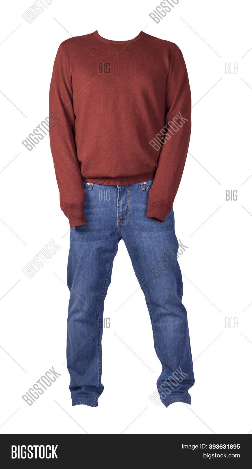 Mens Dark Red Sweater Image & Photo (Free Trial) | Bigstock