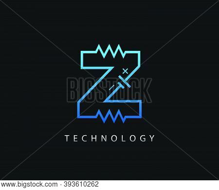 Electric Z Letter Vector & Photo (Free Trial) | Bigstock