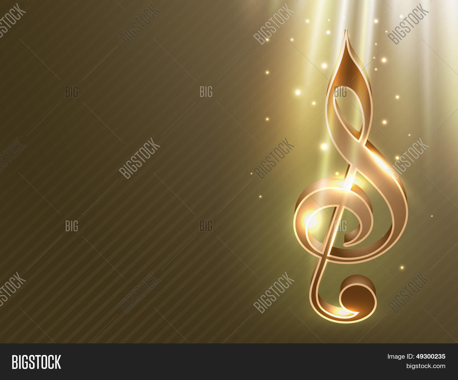 Shiny Musical Note On Vector & Photo (Free Trial) | Bigstock