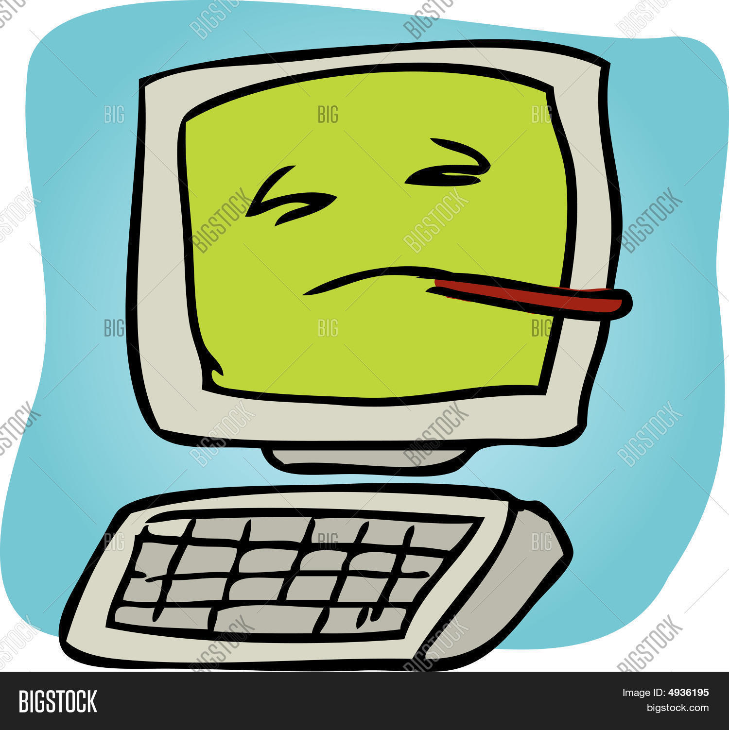 Sick Computer Image & Photo (Free Trial) | Bigstock