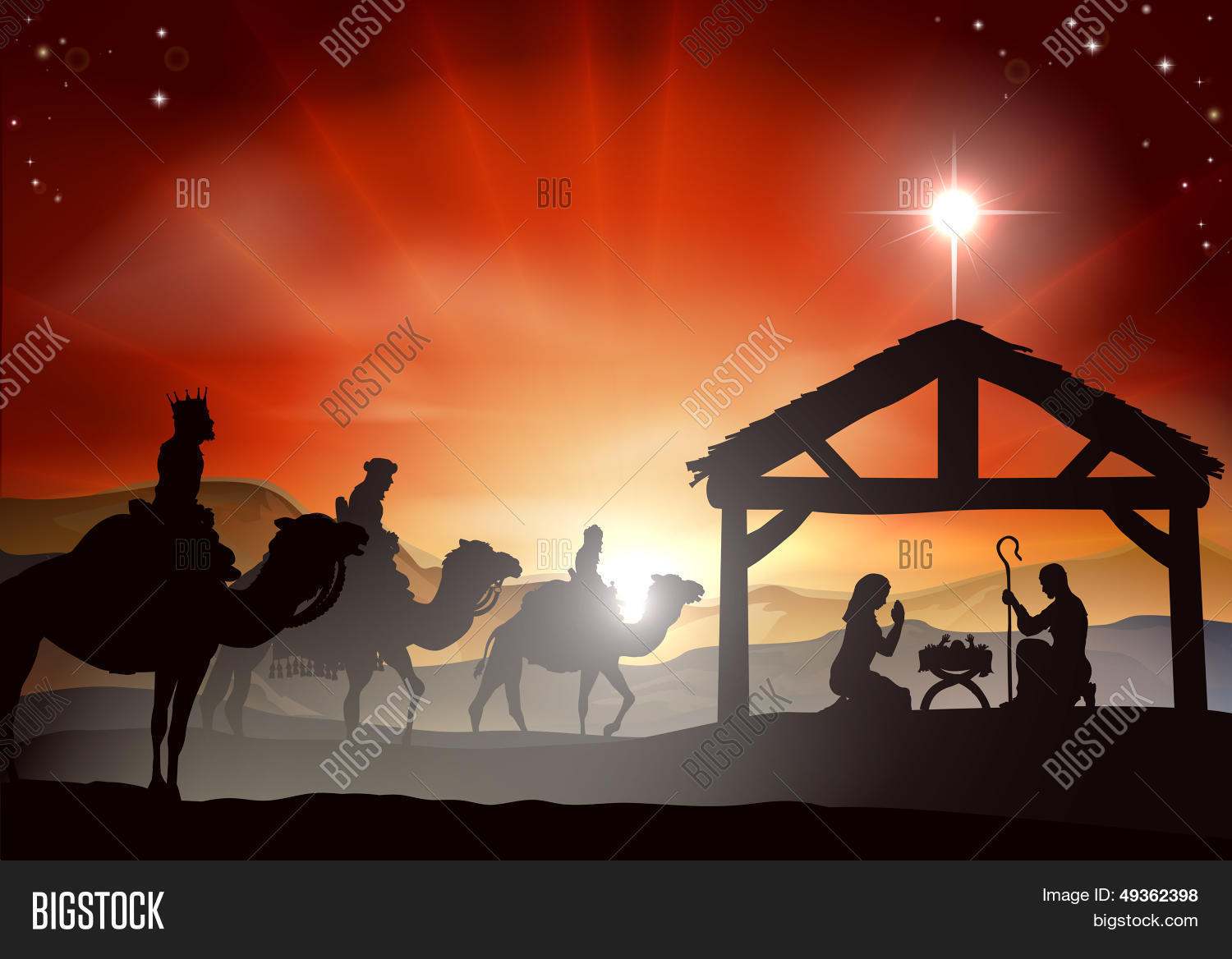 Christmas Nativity Vector & Photo (Free Trial) | Bigstock