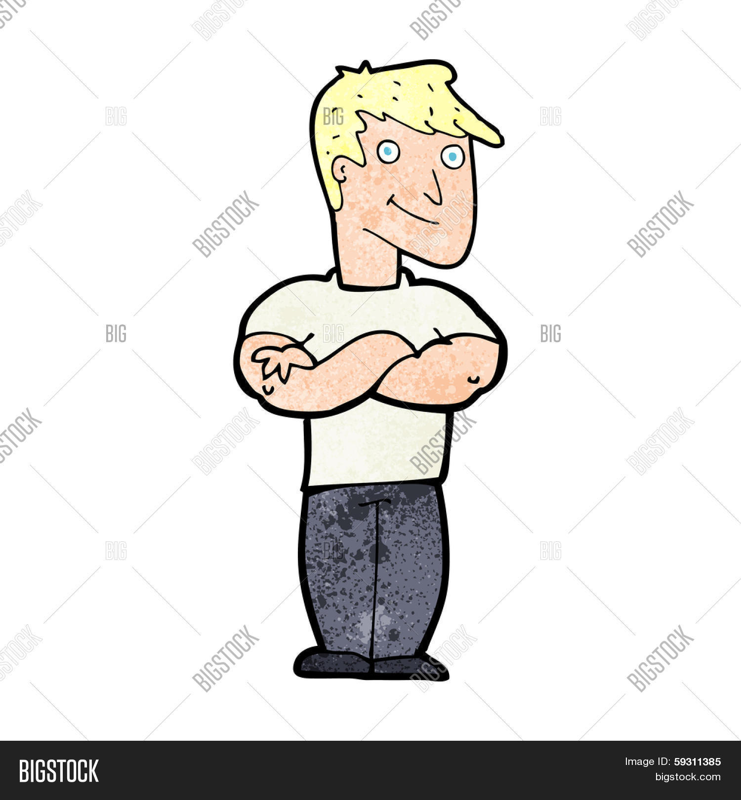 Cartoon Muscular Man Vector & Photo (Free Trial) | Bigstock