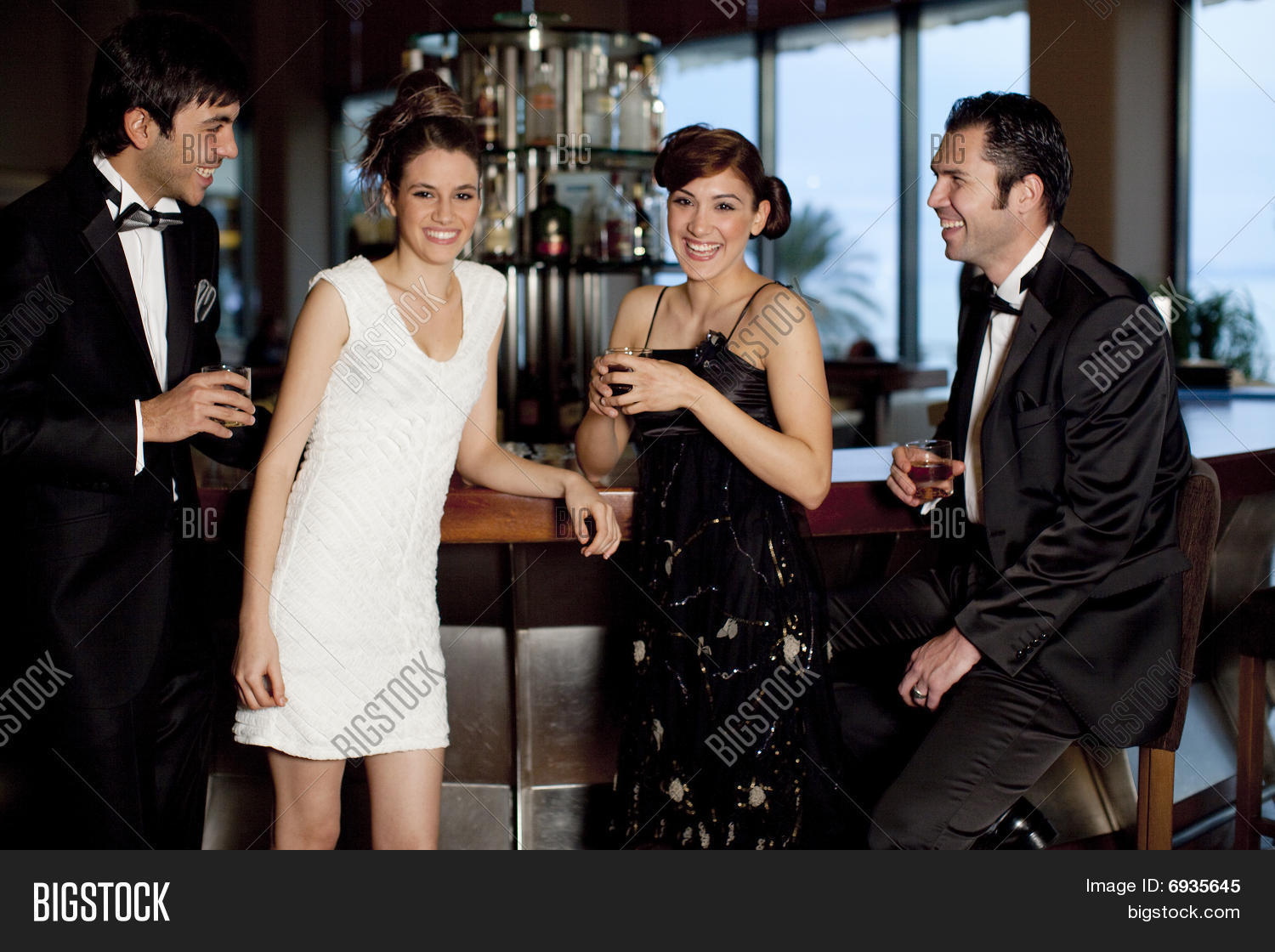 Two Couples Bar Image & Photo (Free Trial) | Bigstock