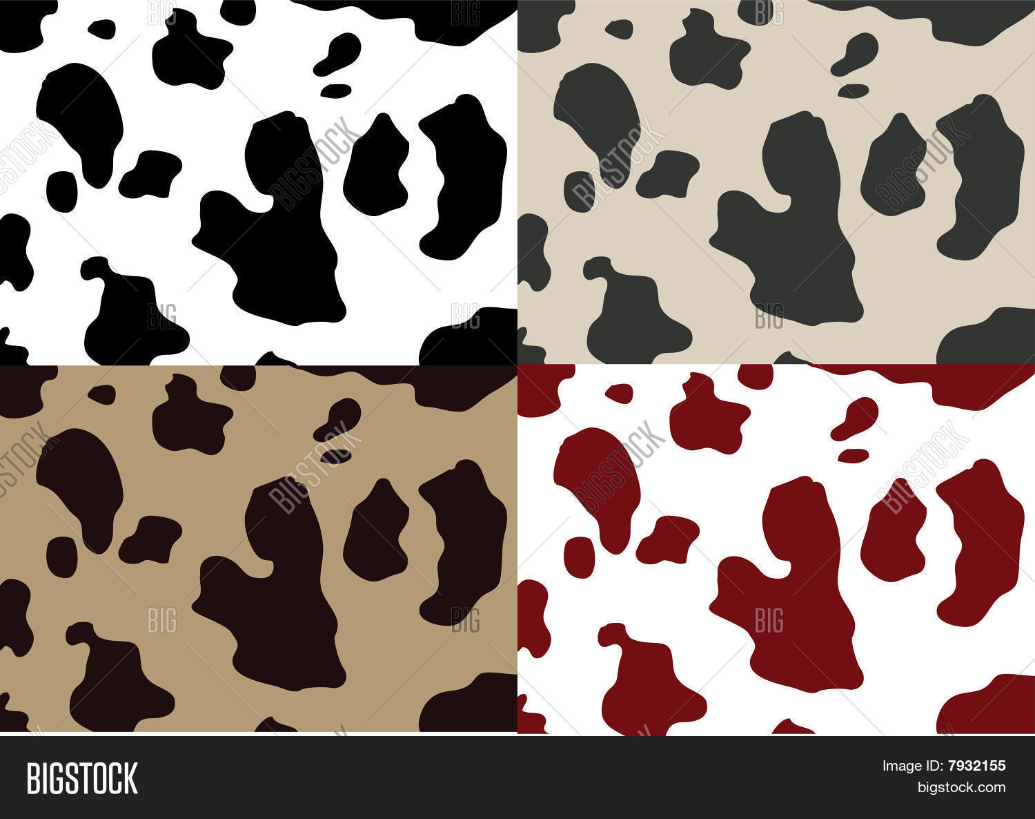 Cow Pattern Vector & Photo (Free Trial) | Bigstock