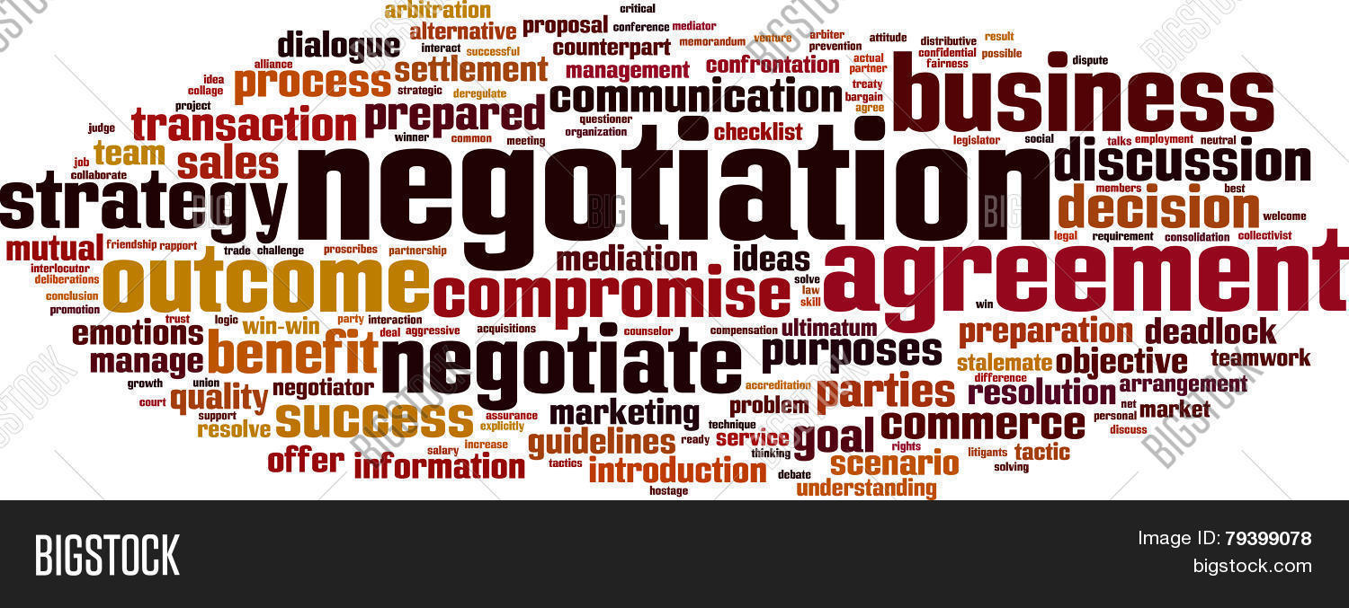 Negotiation Word Vector & Photo (Free Trial) | Bigstock