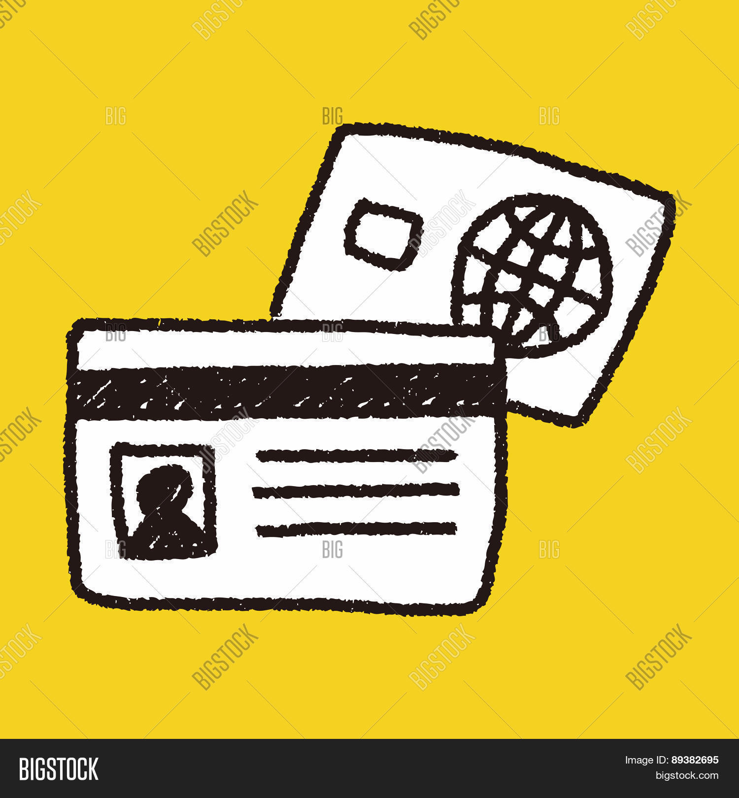 Identity Card Doodle Vector & Photo (Free Trial) | Bigstock