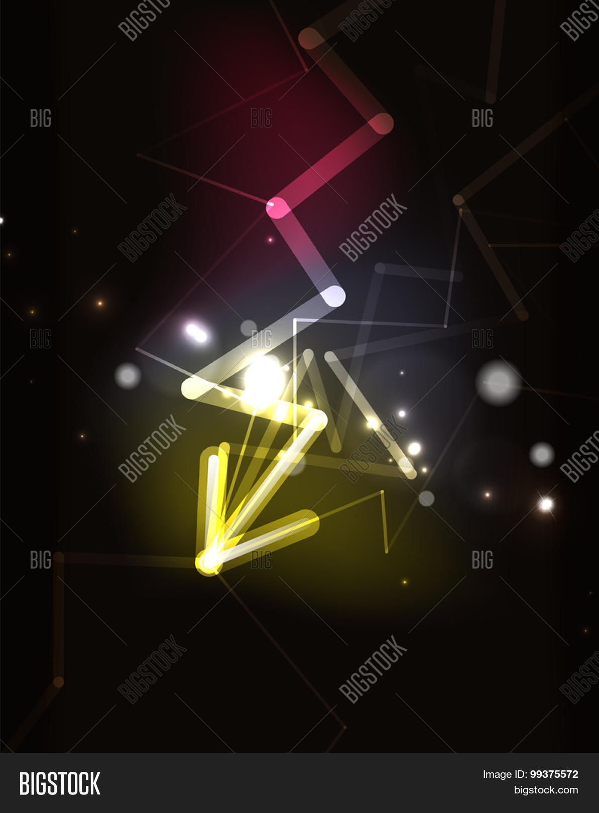 Glowing Arrow Vector & Photo (Free Trial) | Bigstock