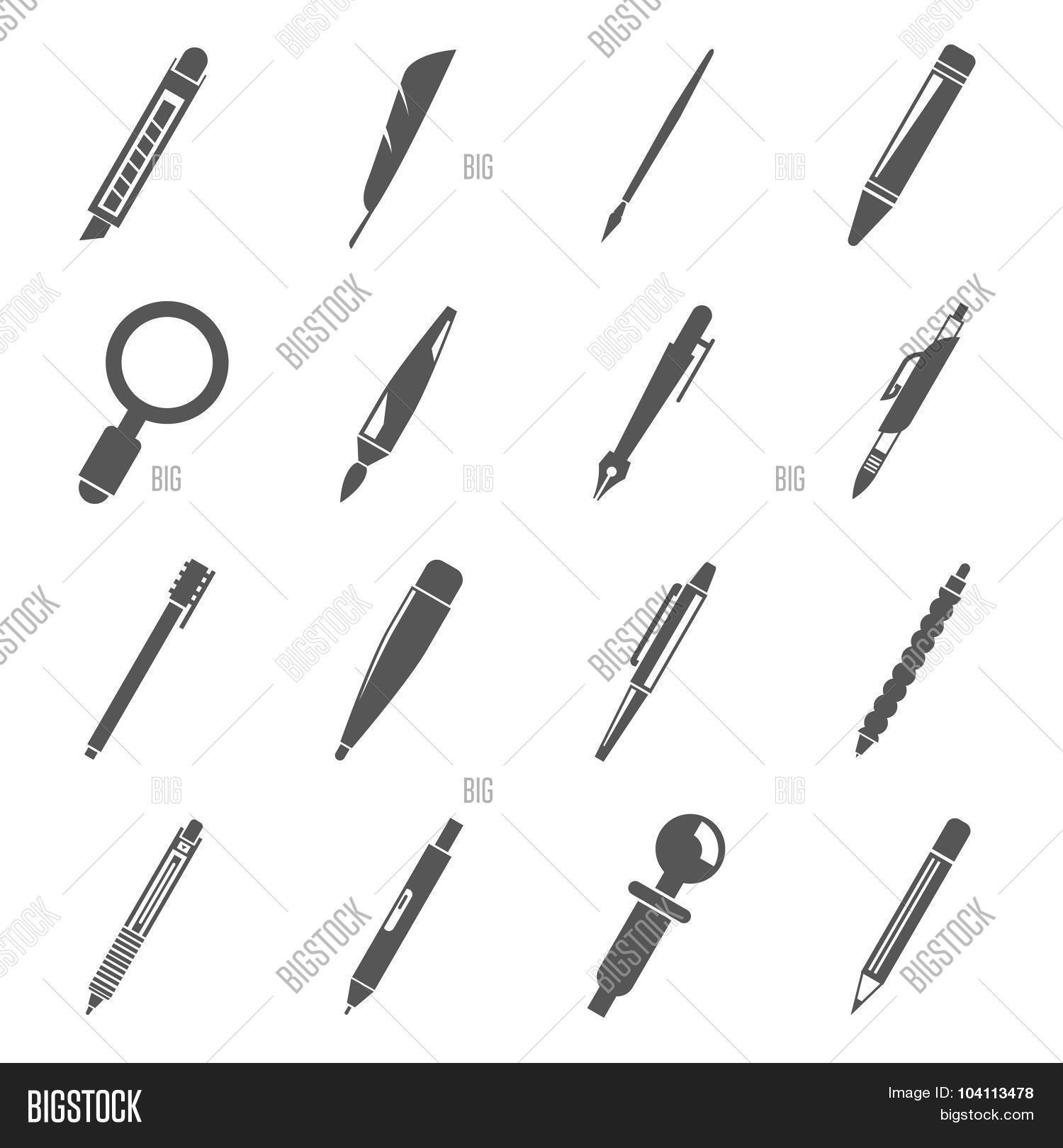 Pen Writing Tool Vector & Photo (Free Trial) | Bigstock