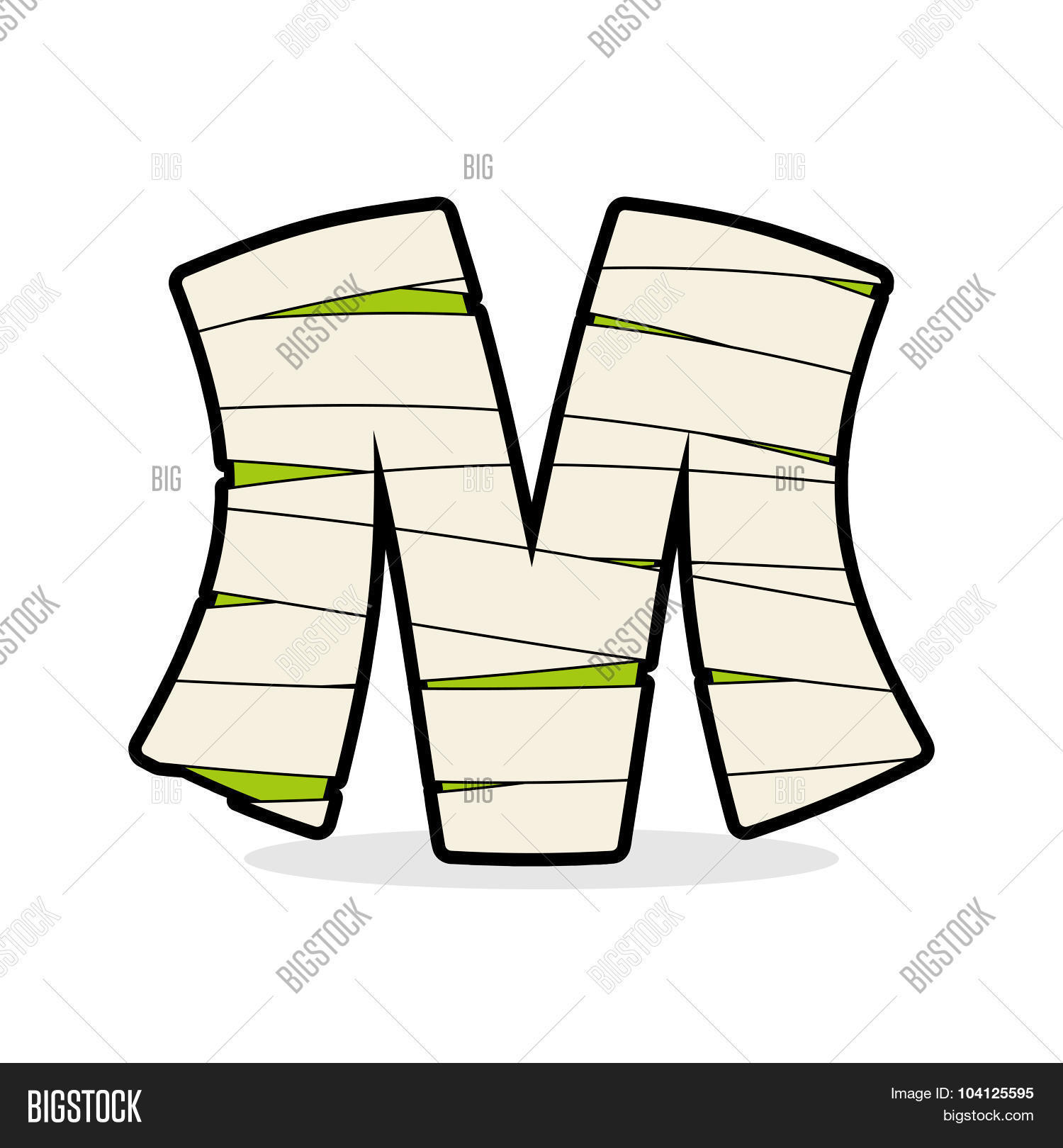 Letter M Mummy. Vector & Photo (Free Trial) | Bigstock
