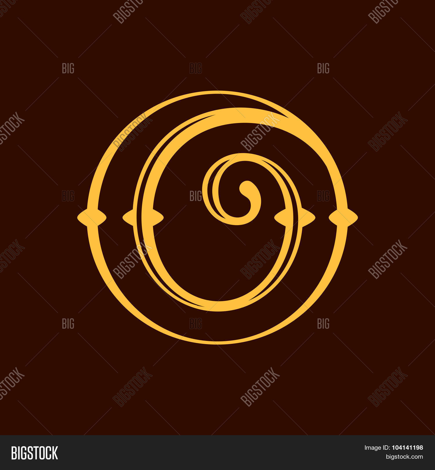 O Letter Vintage Vector & Photo (Free Trial) | Bigstock