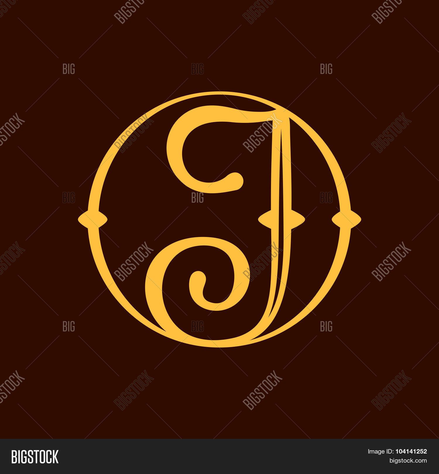 J Letter Vintage Vector & Photo (Free Trial) | Bigstock