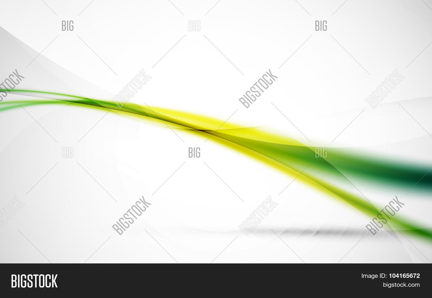 Green Wave Line Light Vector & Photo (Free Trial) | Bigstock
