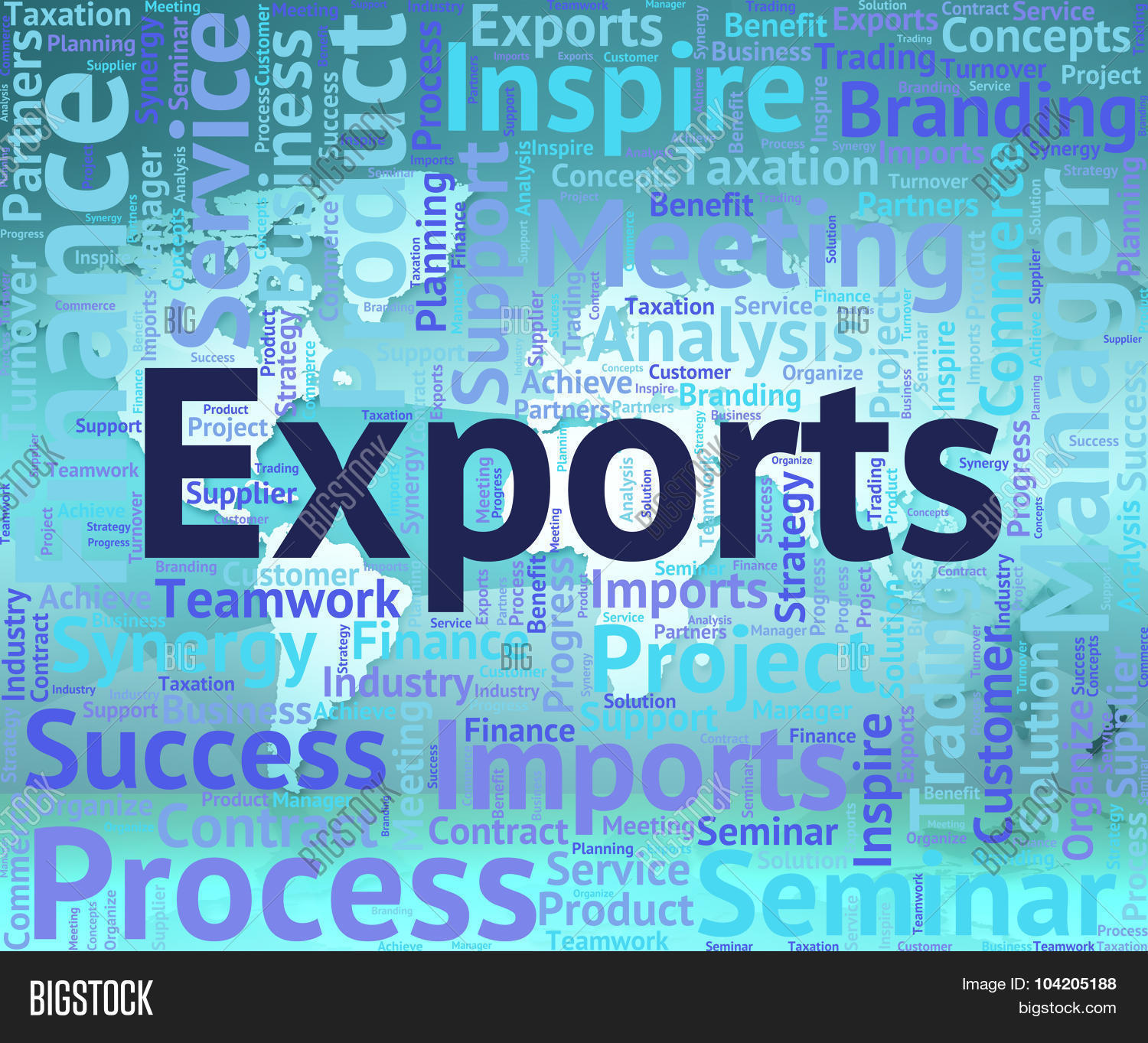 Exports Word Indicates Image & Photo (Free Trial) | Bigstock