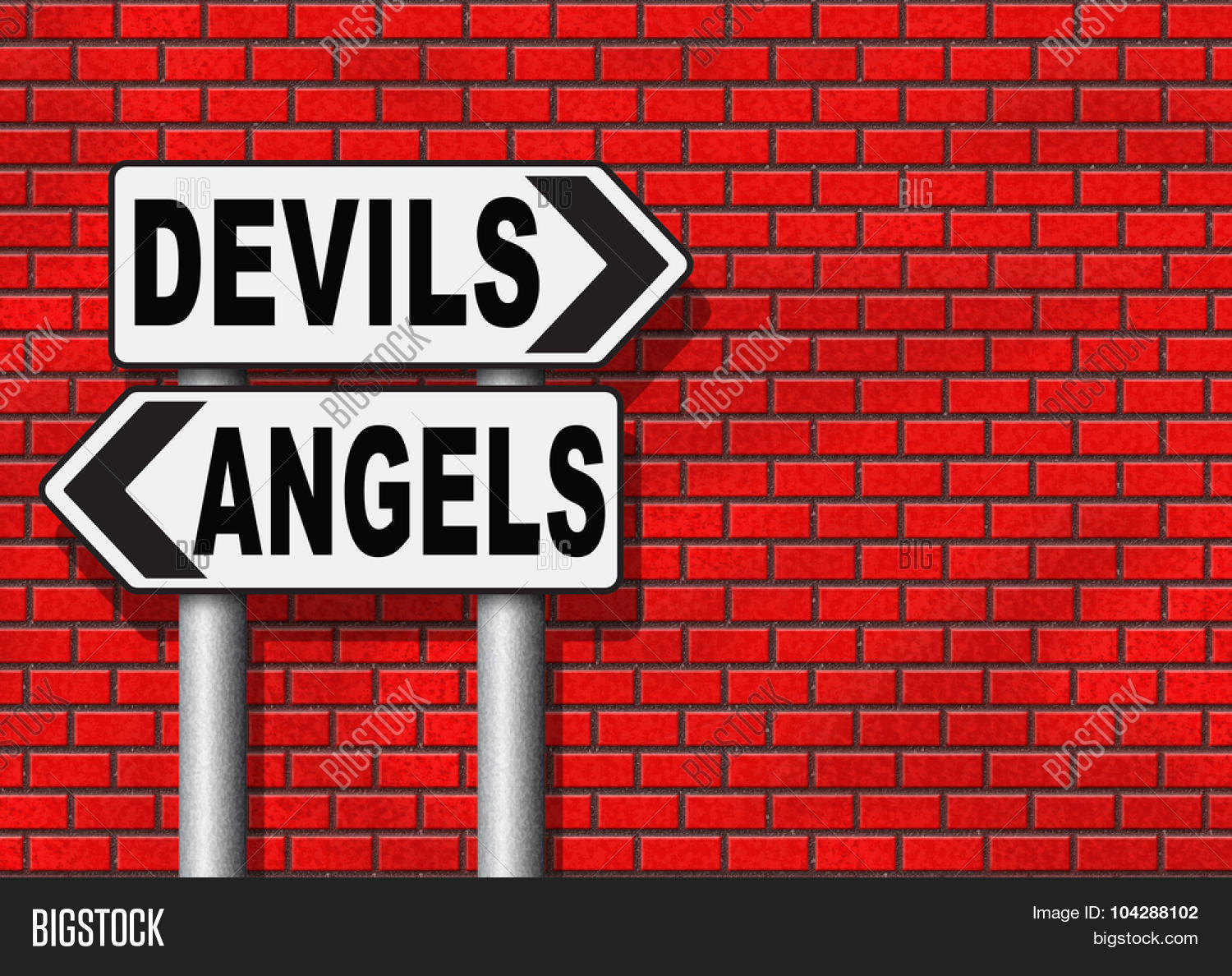 Devil Angel Good Evil Image & Photo (Free Trial) | Bigstock