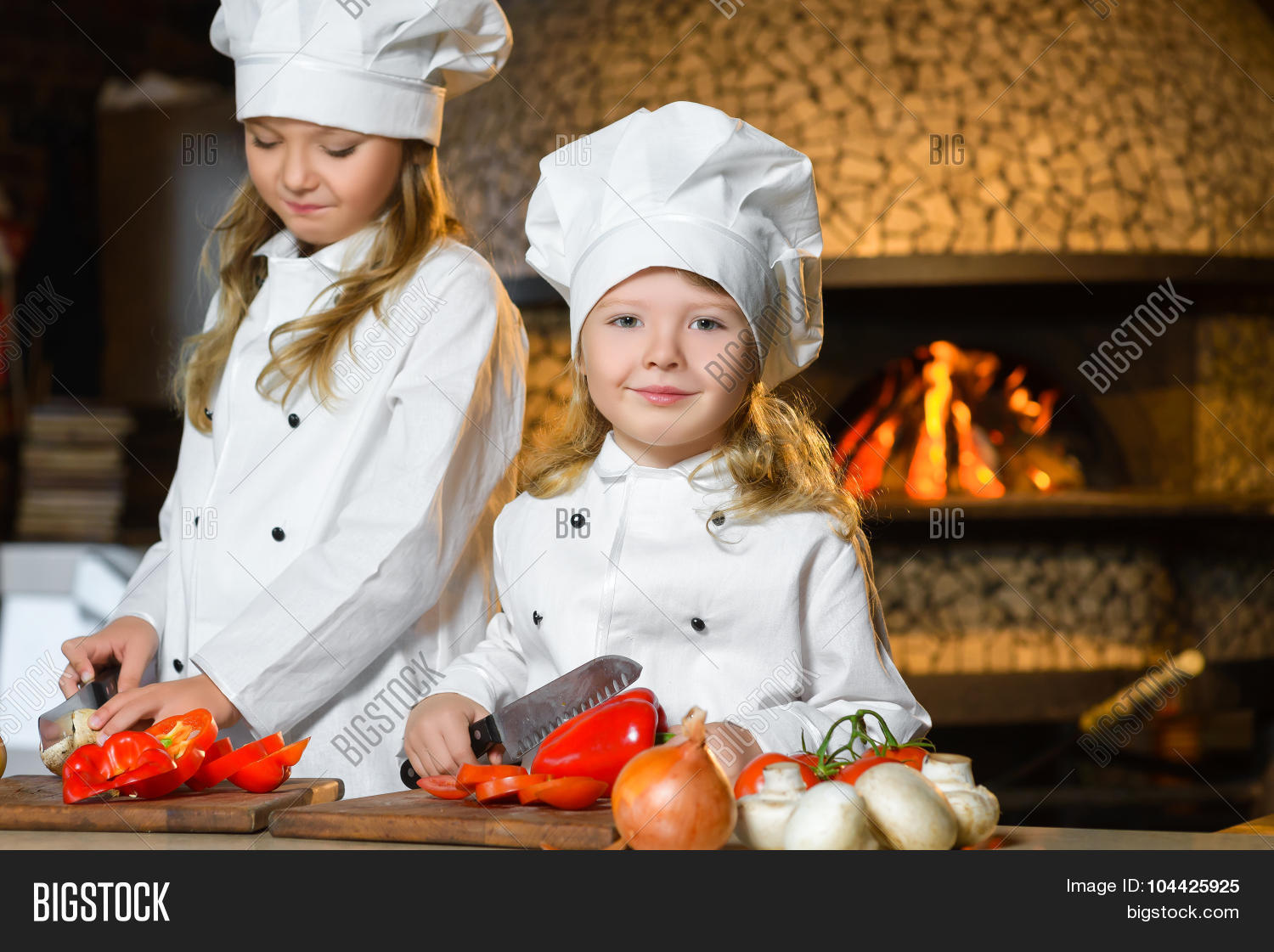 Funny Happy Chef Girls Image & Photo (Free Trial) | Bigstock