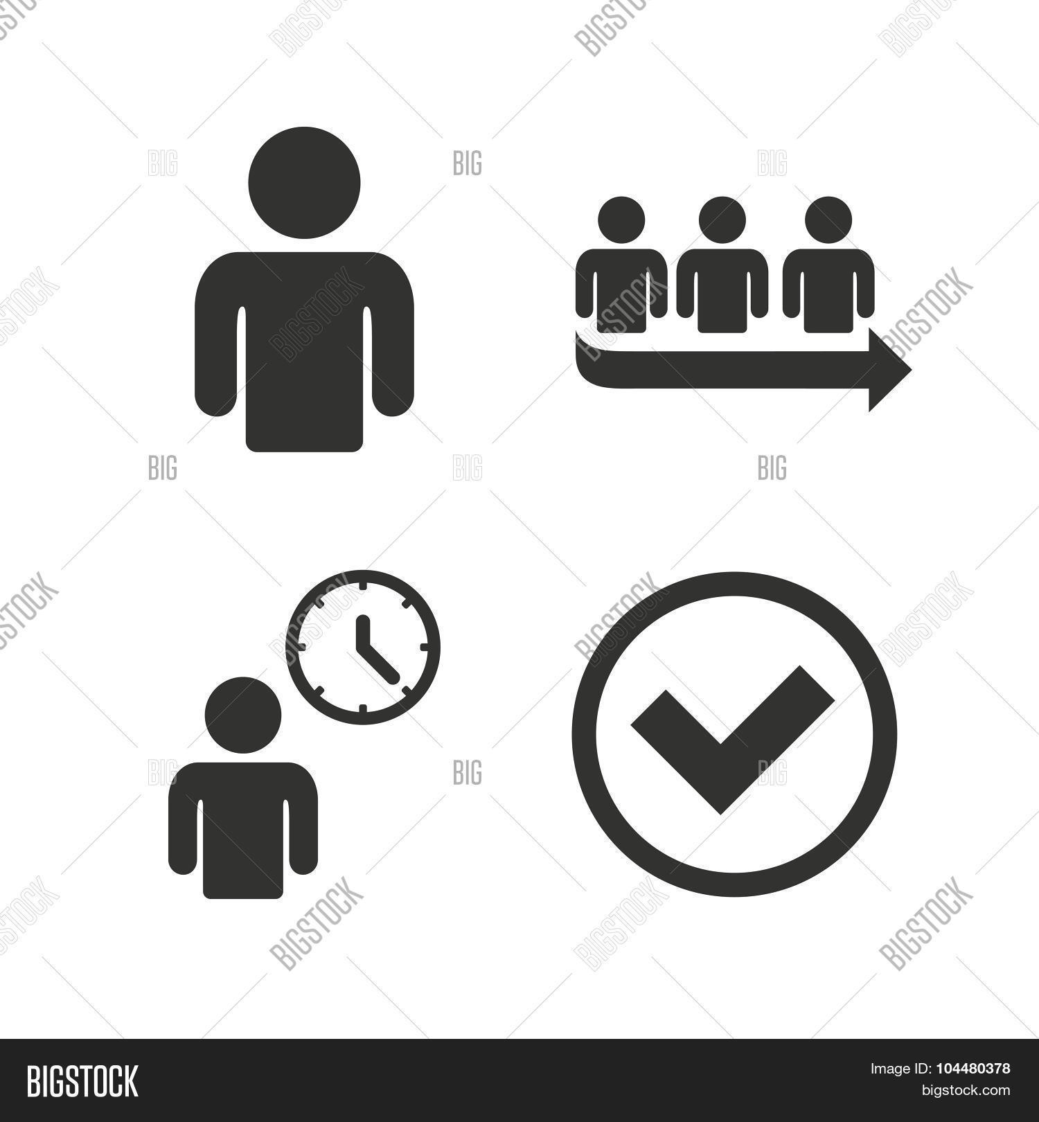 Queue Icon. Person Vector & Photo (Free Trial) | Bigstock