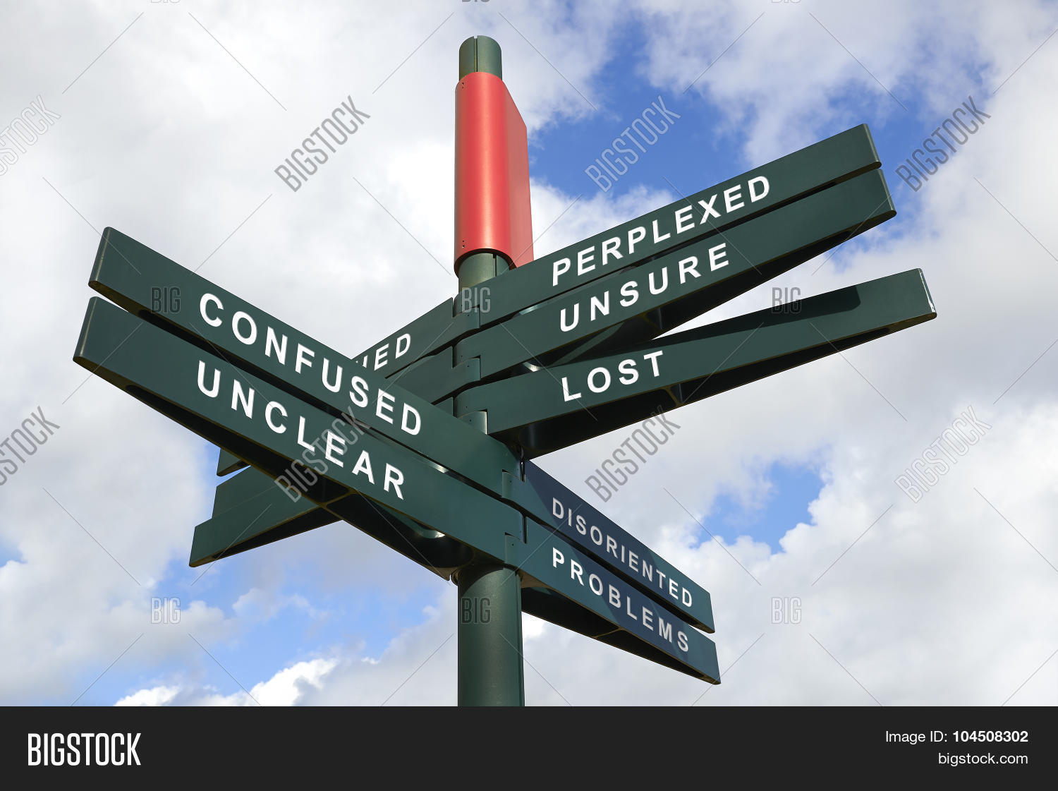 Lost Confused Signpost Image & Photo (Free Trial) | Bigstock