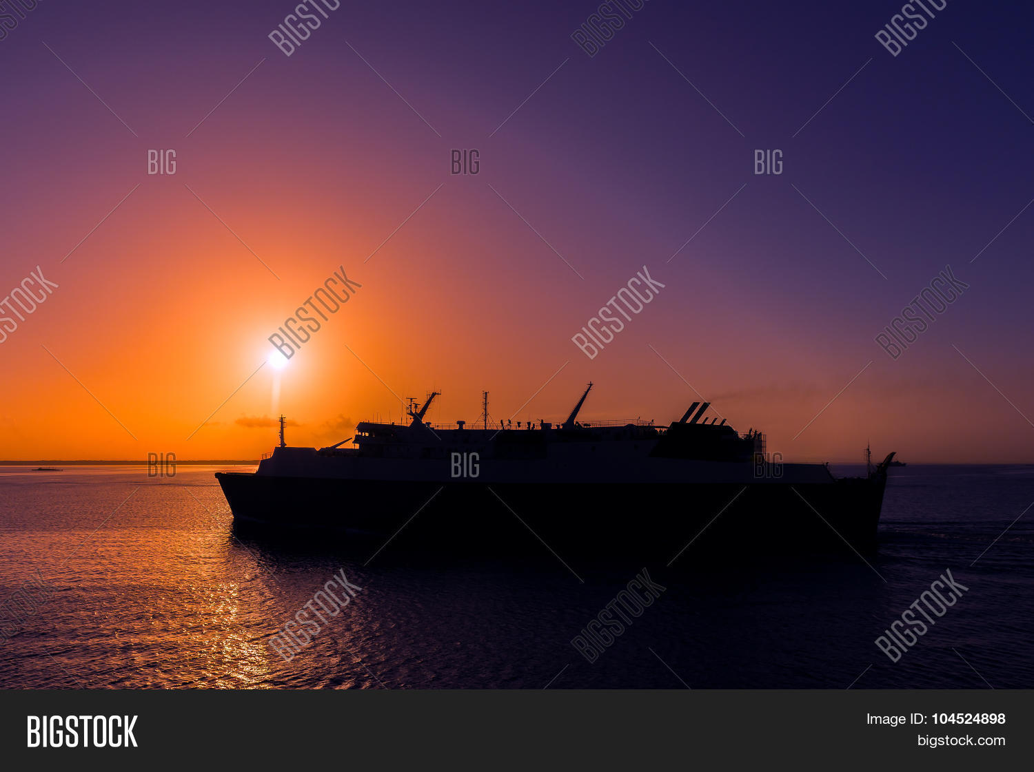 Ferry Cruising Into Image & Photo (Free Trial) | Bigstock