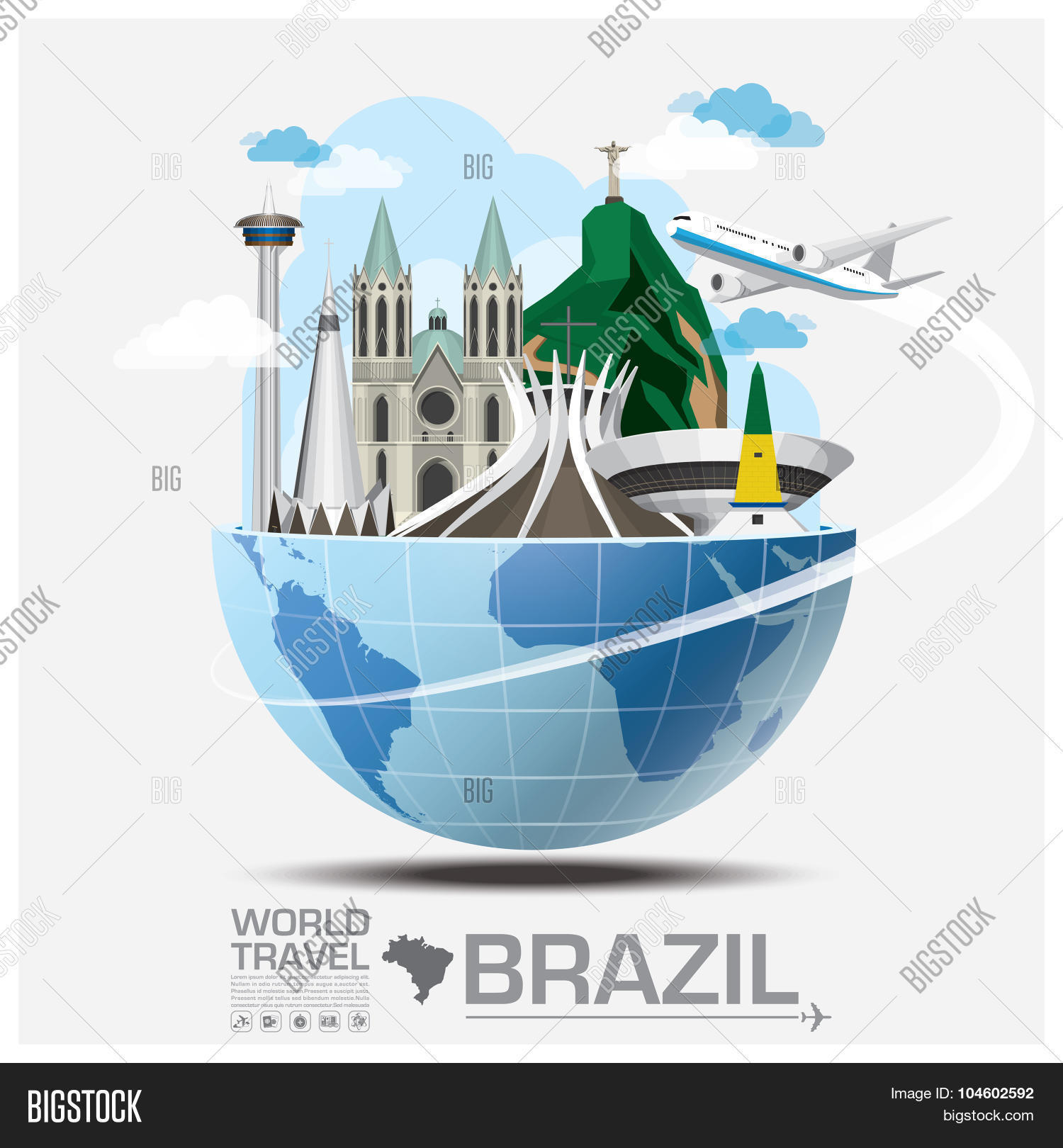 Brazil Landmark Vector & Photo (Free Trial) | Bigstock