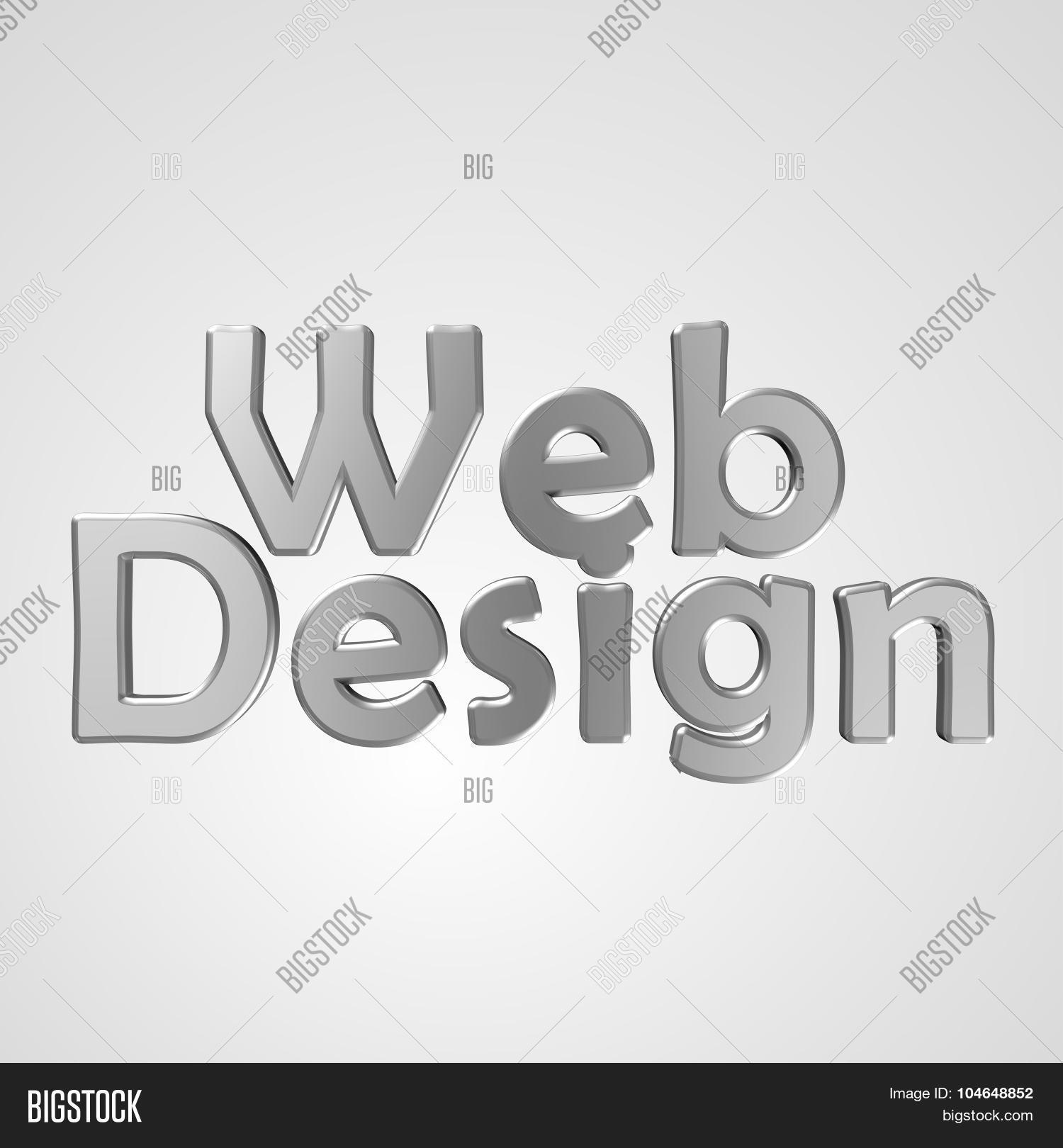 3D Text Web Design Image & Photo (Free Trial) | Bigstock