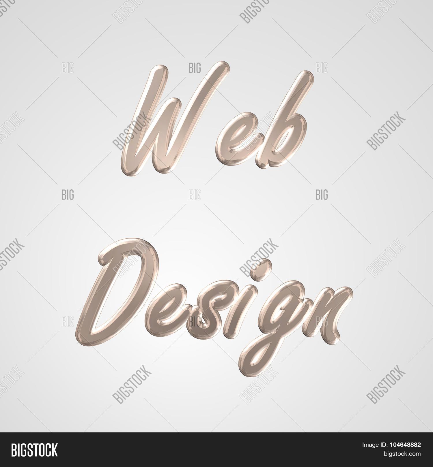3D Text Web Design Image & Photo (Free Trial) | Bigstock