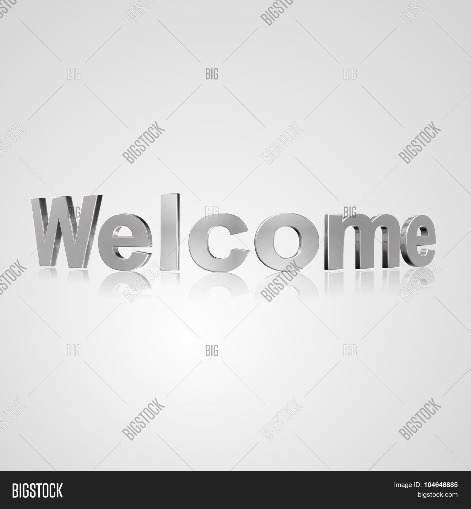 3D Text Welcome Image & Photo (Free Trial) | Bigstock