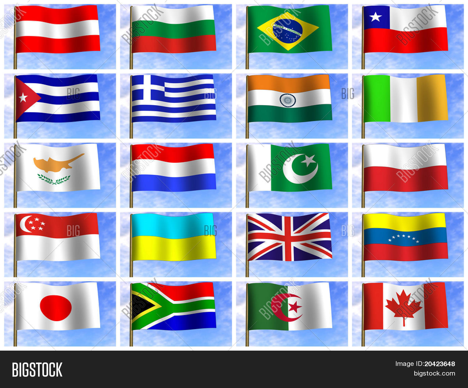 Collage Flags Image & Photo (Free Trial) | Bigstock