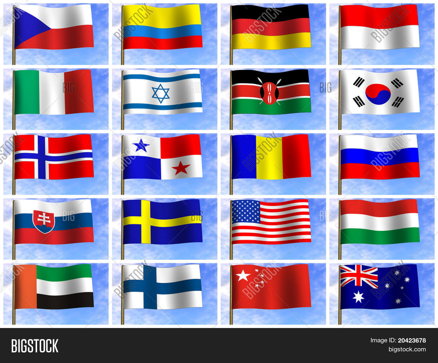 Collage Flags Image & Photo (Free Trial) | Bigstock