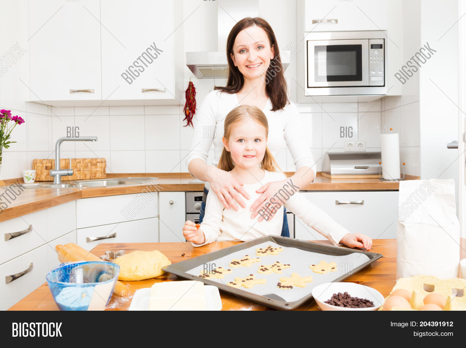 Mother Daughter Baking Image & Photo (Free Trial) | Bigstock
