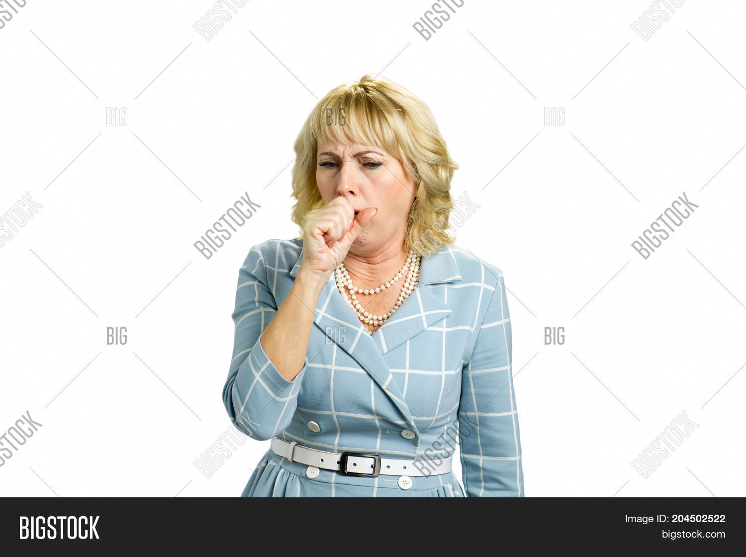 Mature Woman Coughing Image & Photo (Free Trial) | Bigstock