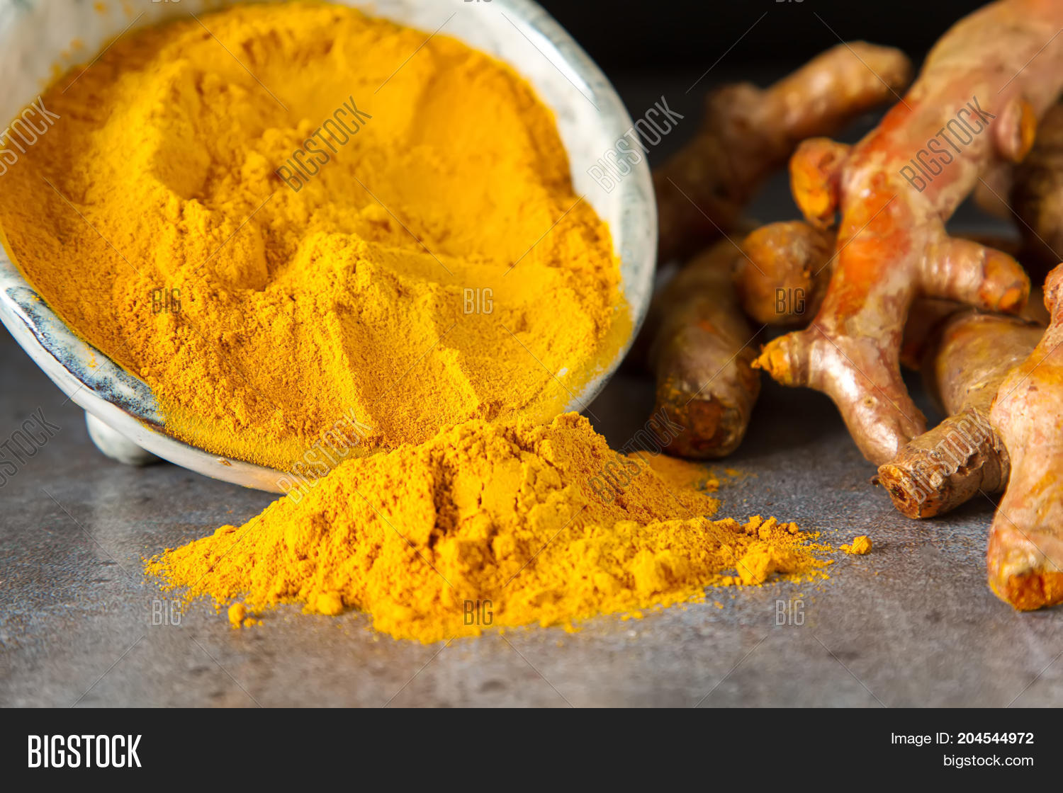 Turmeric Powder Fresh Image & Photo (Free Trial) | Bigstock