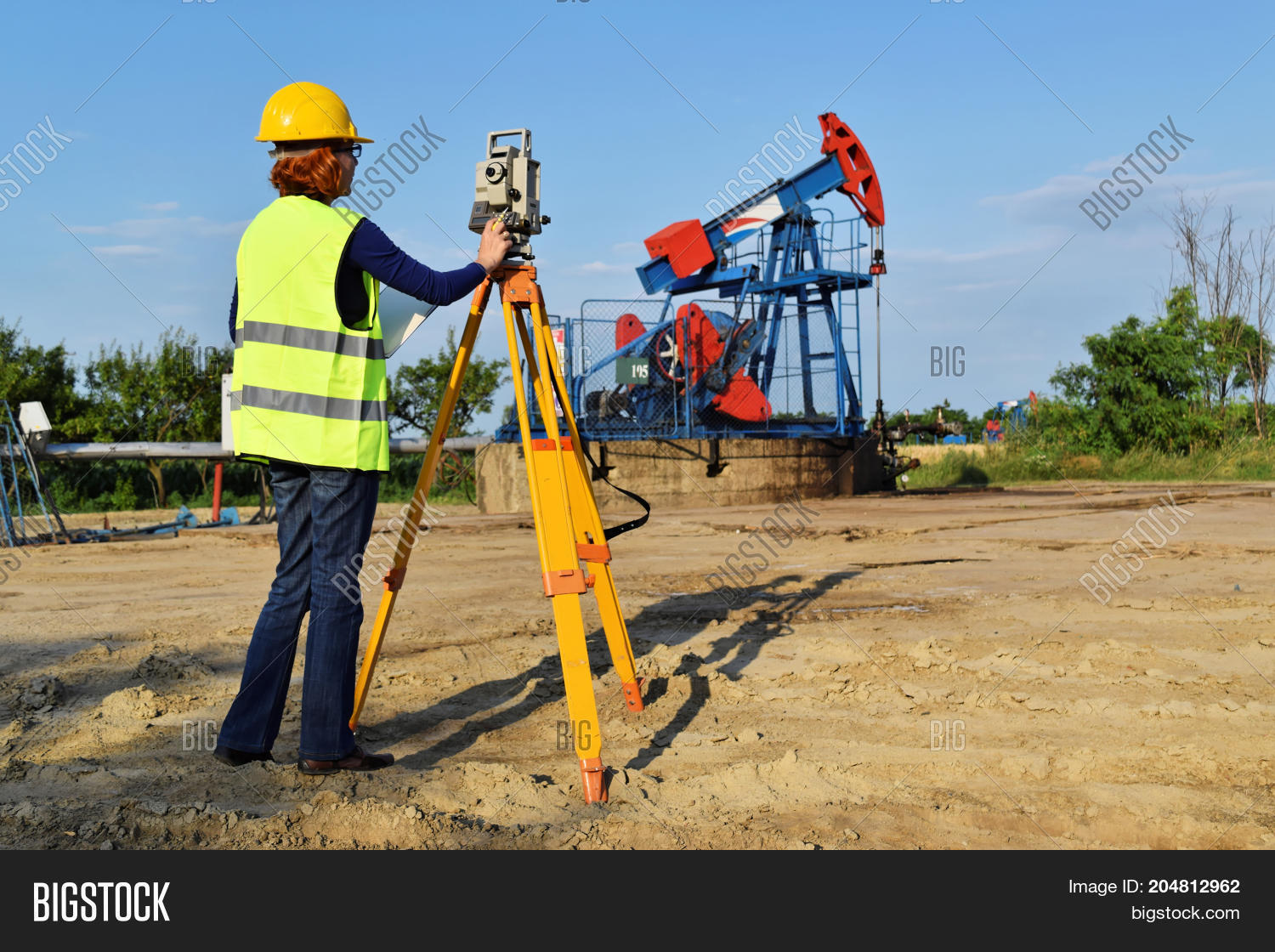 Woman Land Surveyor Image & Photo (Free Trial) | Bigstock