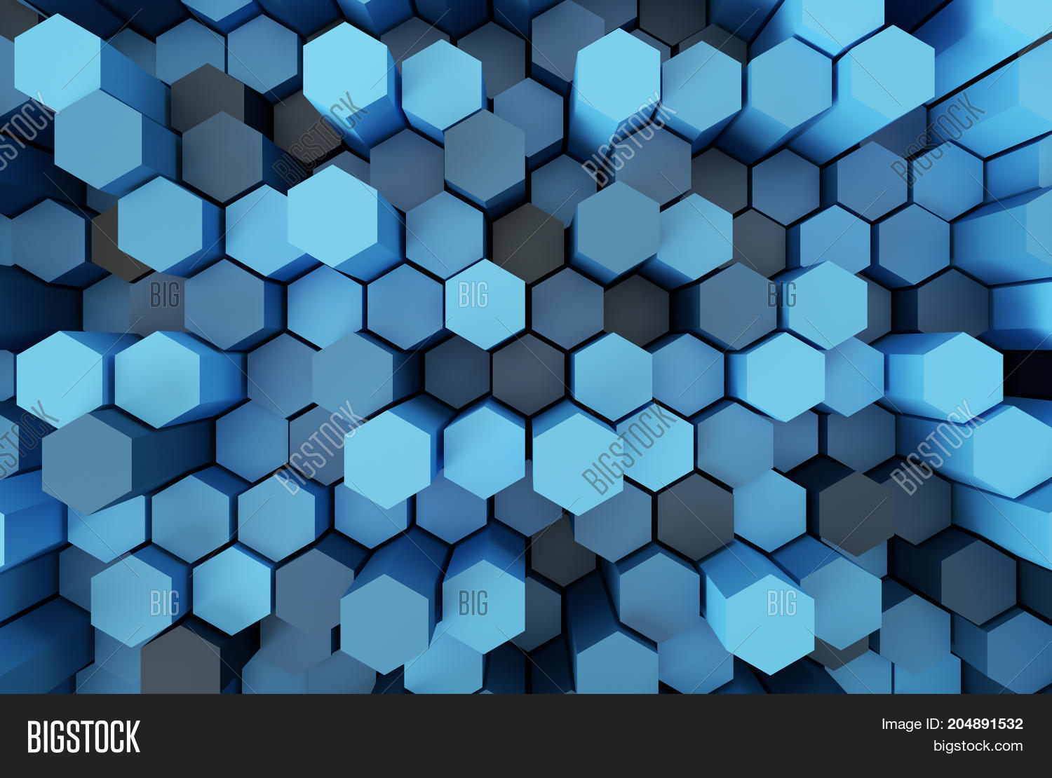Blue Hexagon Pattern Image & Photo (Free Trial) | Bigstock